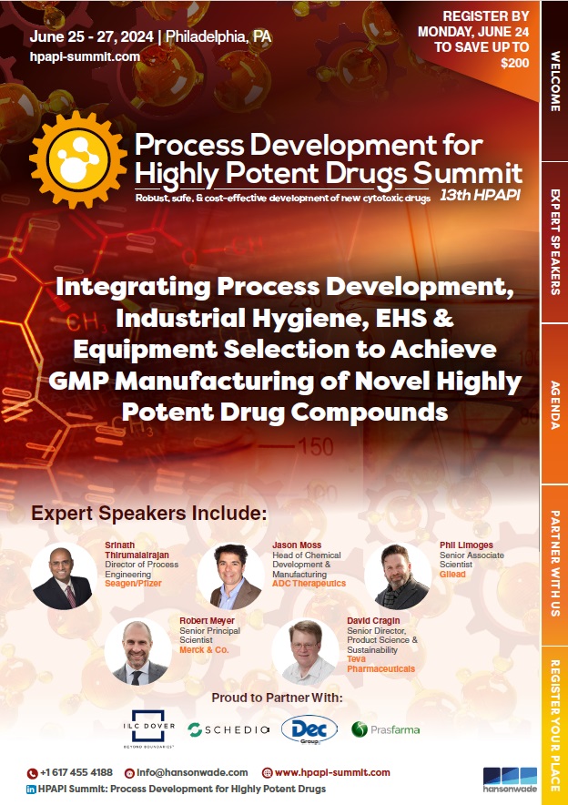 Full Event Guide 2024 | 13th HPAPI: Process Development for Highly Potent Drugs 2024